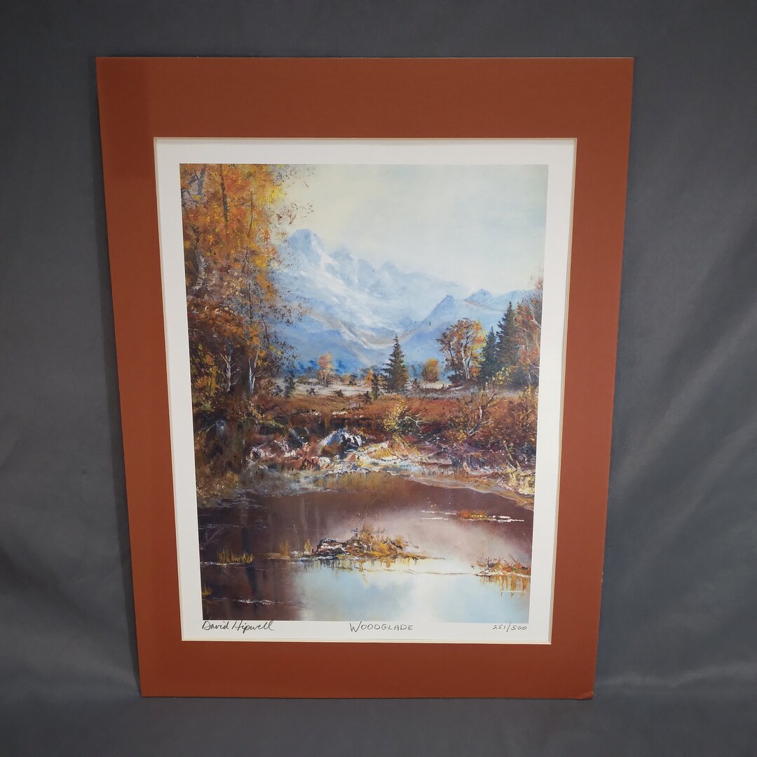 Woodland Landscape 16"x12" Art Print | "woodglade" 251/500, Matted ...