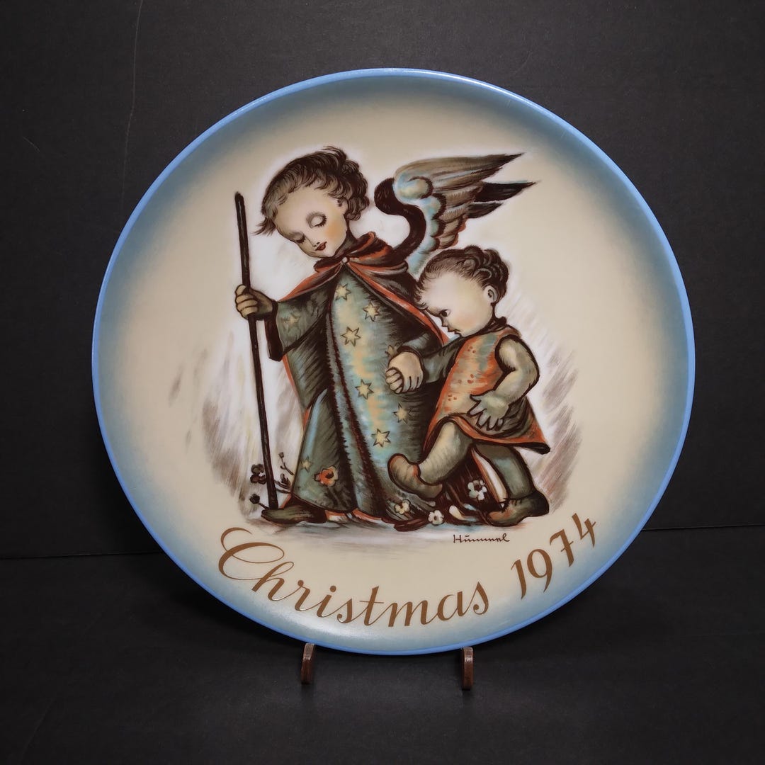 1974 Guardian Angel Christmas Plate, Sister Berta Hummel Limited ...