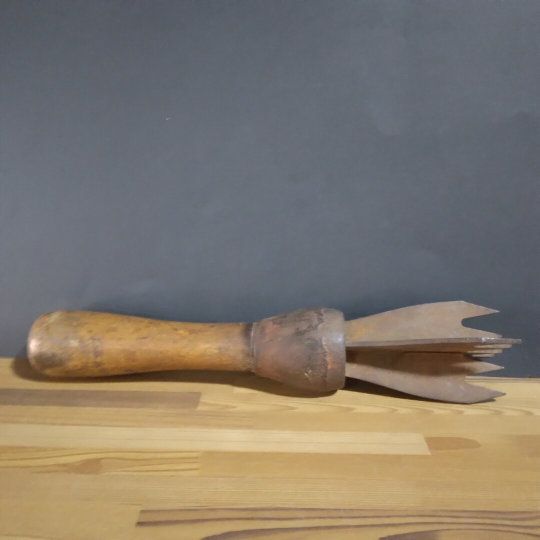 Antique Wood Handle Primitive Tool by WAGNER MFG. Combined - Etsy