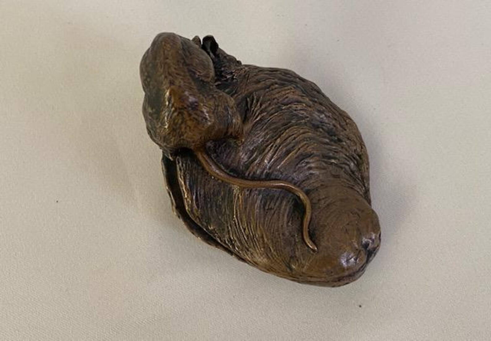 Antique Bronze Sculpture of "the Rat and the Oyster" by French Sculptor ...