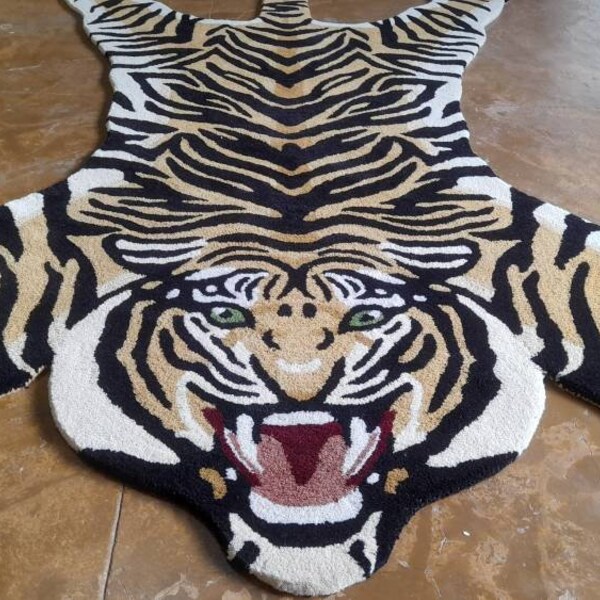 Tiger Rug - Etsy