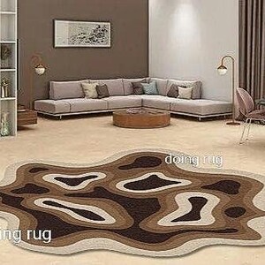 Irregular Shaped Amoeba Rug Premium Quality Designer Rug Soft ...