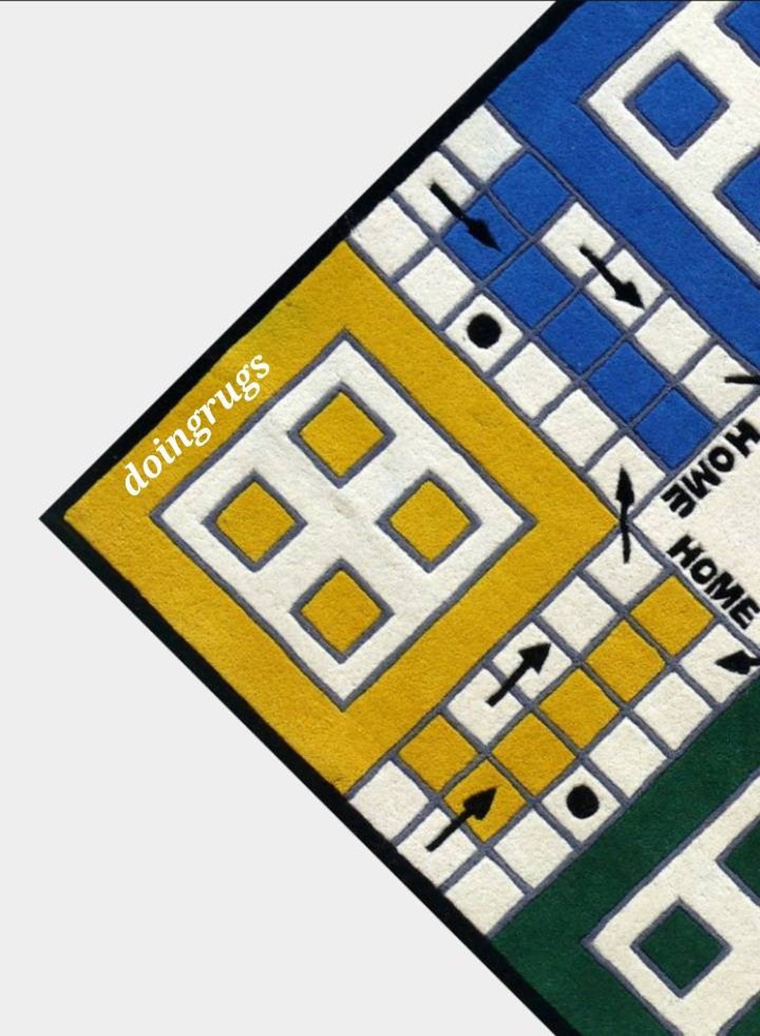 Latest Kids Playing Ludo Handtufted Rug 100% Fine Wool Area Rug 3x3 for ...