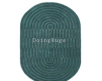 Designer Handtufted Modern High Low Rug,solid Colour 100% Wool Area Rug ...