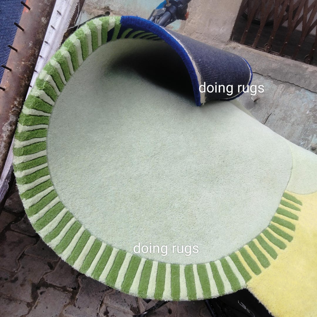 Minimalist Irregular Shape Rug,premium Quality Odd Shape Unique Area ...