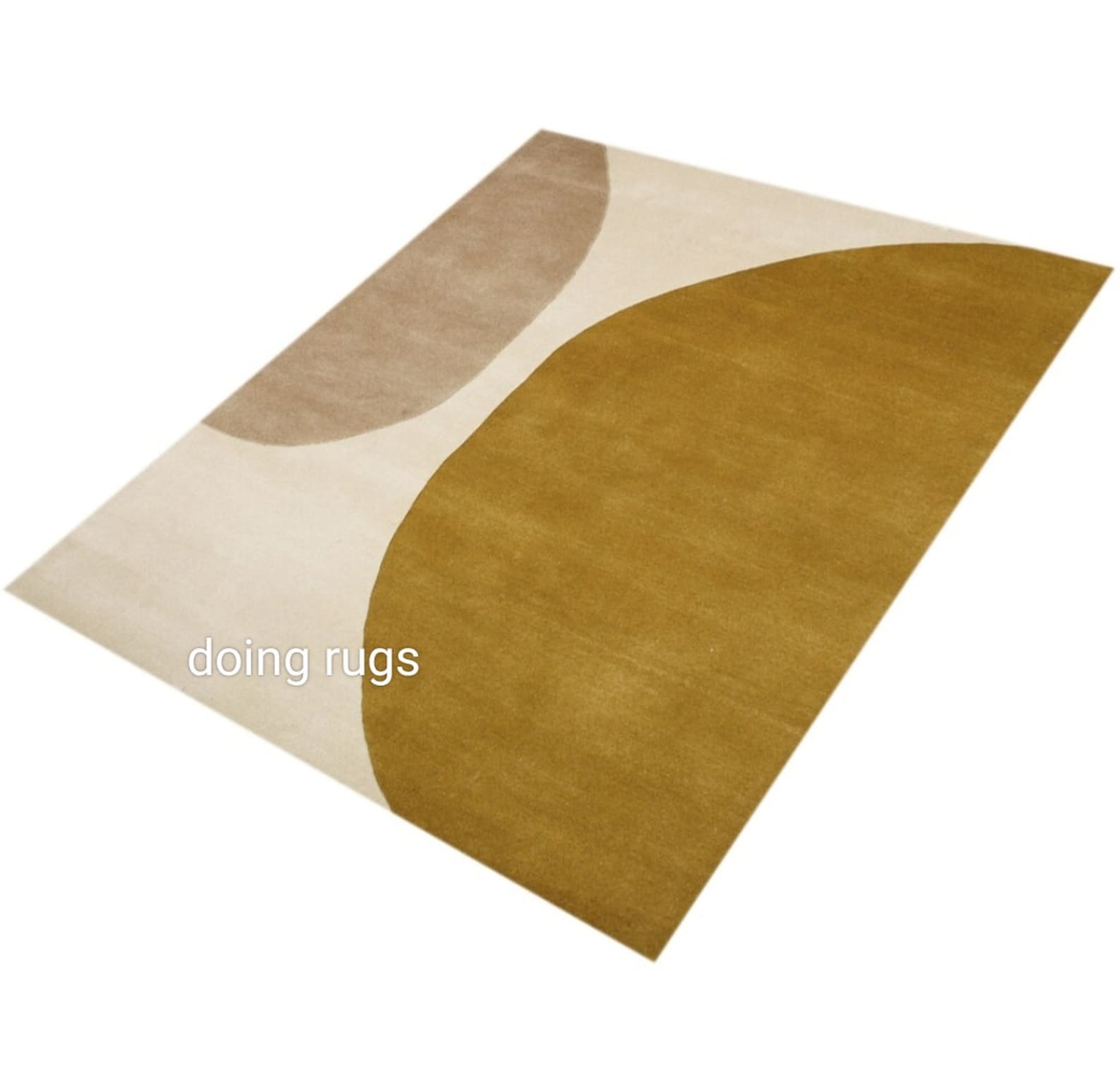 Minimalist Beige Brown Neutral Rug, Handtufted Wool Rug Handmade Area ...