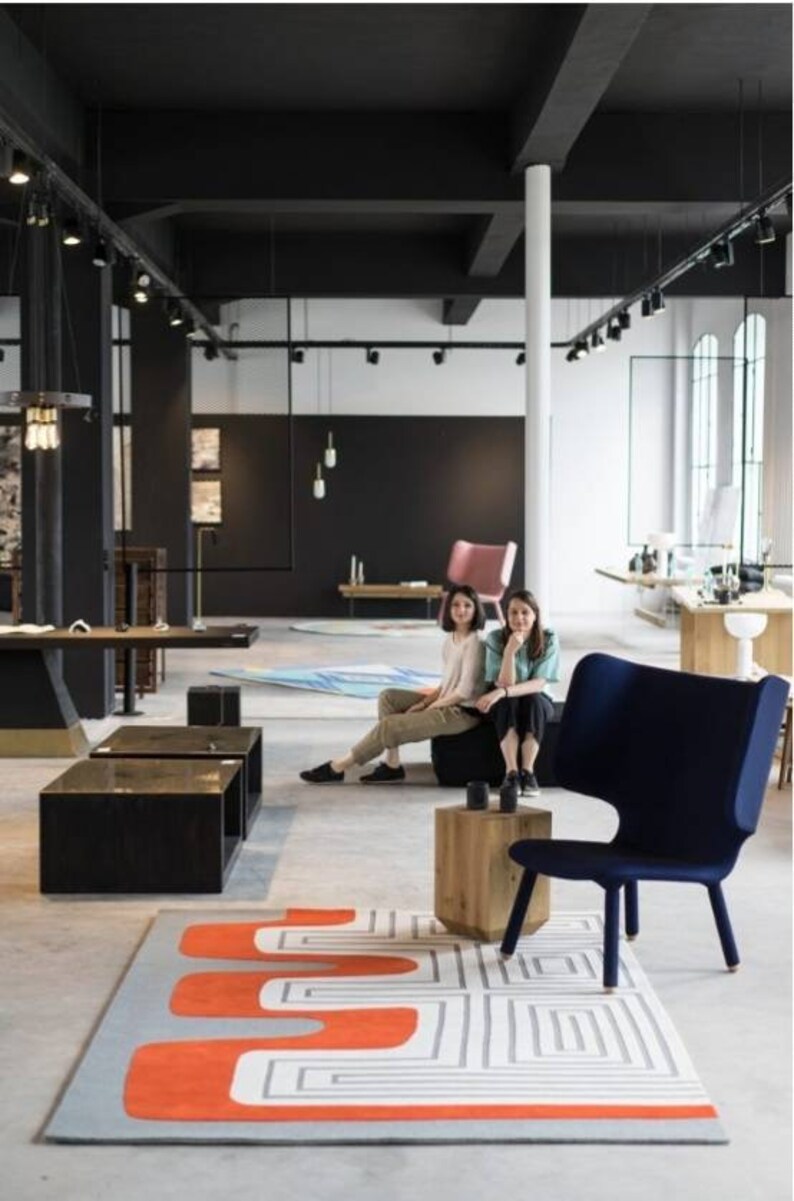 Modern Abstract Designer Geometric Handtufted, Handcrafted Rug for ...