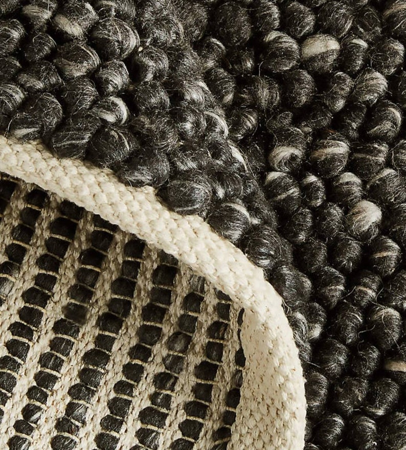 Bohemian,chunky Rug Knitted Fine Wool Rug for Living Room, Bedroom Hall ...