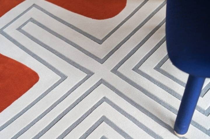 Modern Abstract Designer Geometric Handtufted, Handcrafted Rug for ...