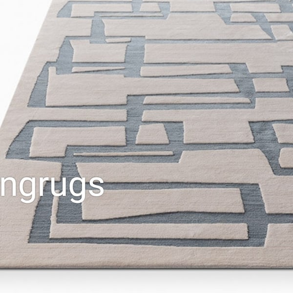 Irregular Shape Olive Green Rug Premium Quality Newzealand Wool ...