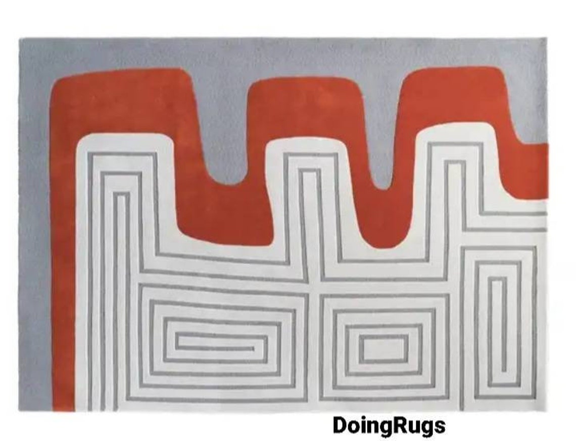 Modern Abstract Designer Geometric Handtufted, Handcrafted Rug for ...