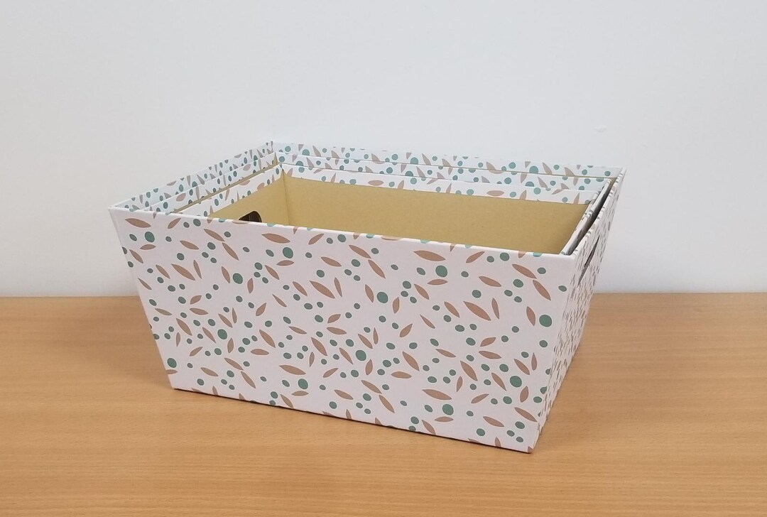 Set of 3 Rigid Cardboard Gift Hamper Tray With Die Cut Handles - Etsy UK