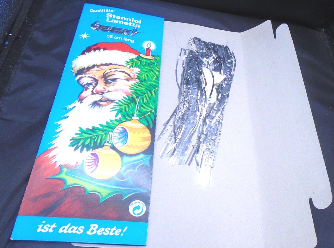 Vintage Original Lead Tinsel Stanniol Lametta Metal Tinsel/ Icicles ...