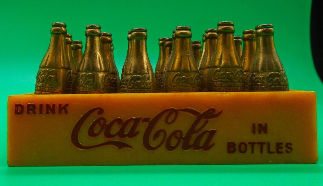 Vintage Mini Coca-cola Bottles and Crate - Etsy