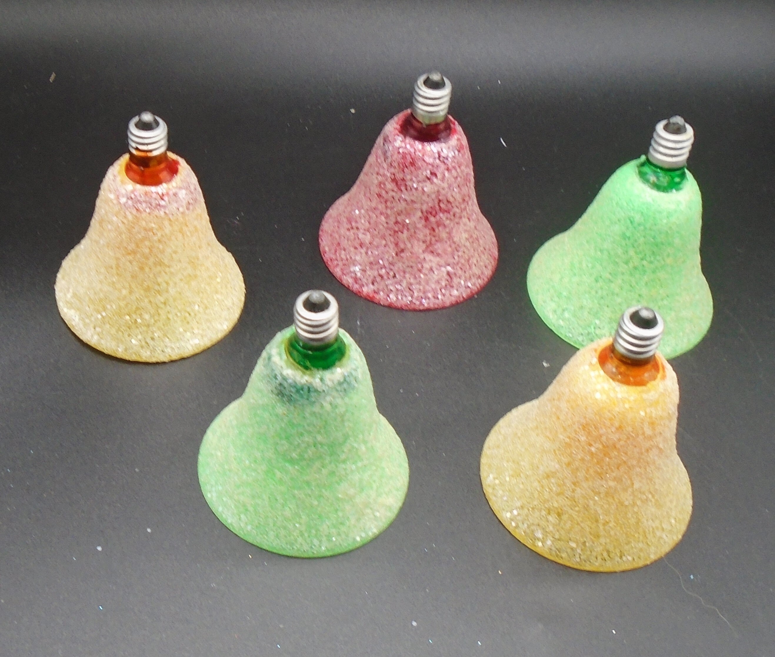 5 Vintage GE Lighted Ice Bell Frosted Christmas Lights - Etsy