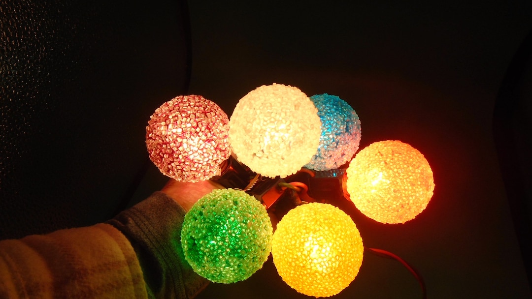 Vintage GE Lighted Ice/snowball Christmas Light You Choose. - Etsy