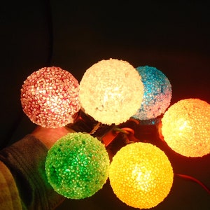 Vintage GE Lighted Ice/snowball Christmas Light You Choose. - Etsy