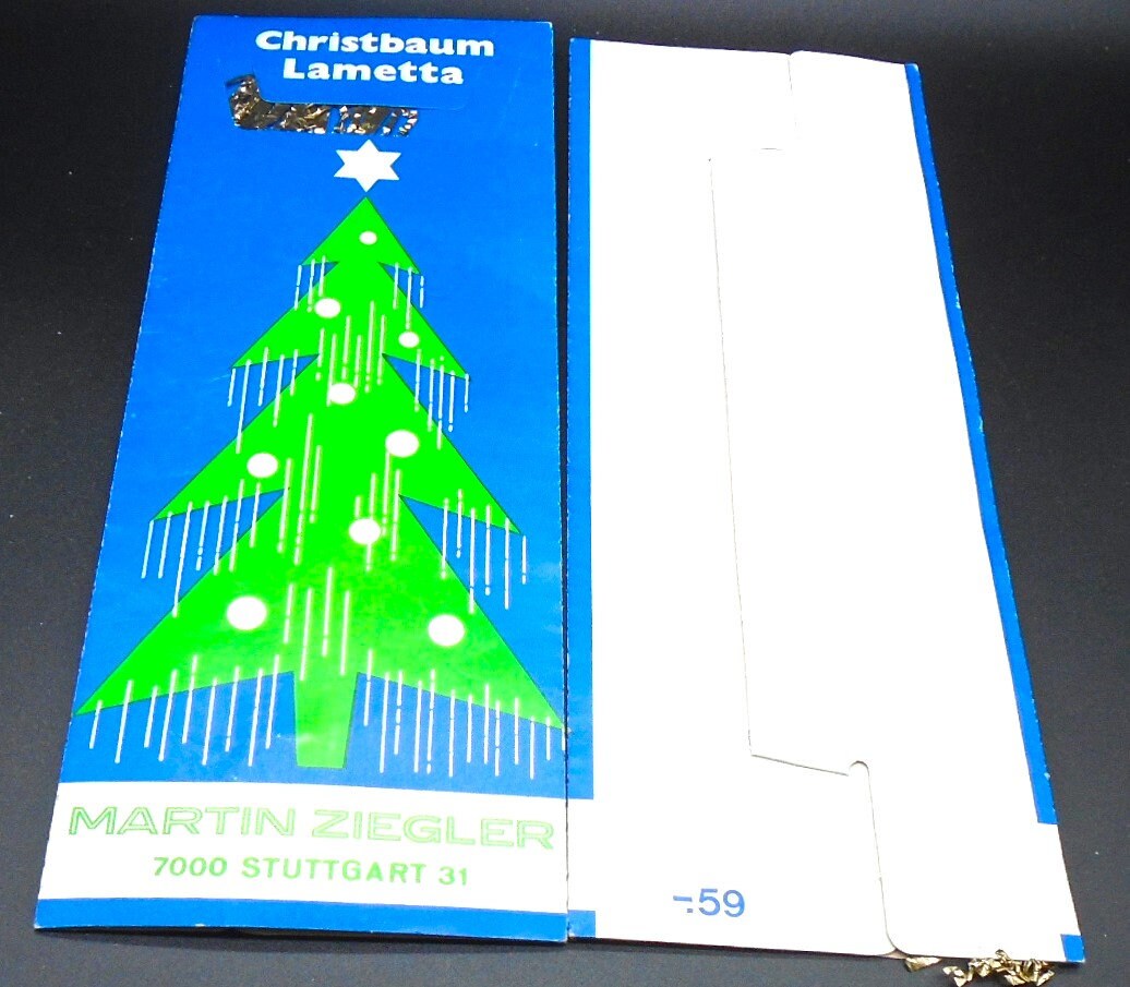 Vintage Original Tinsel Gold Christbaum Lametta Metal Tinsel/ Icicles ...