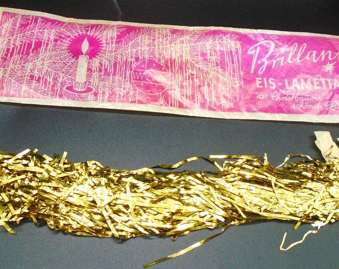 Original Brilliant Lametta GOLD Metal Foil Tinsel/ Icicles for ...