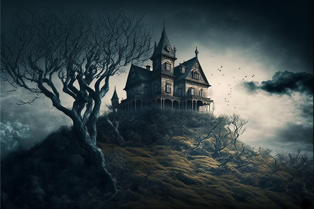 Midnight Terror: A Gothic Haunted House, Goth Horror Haunted House ...
