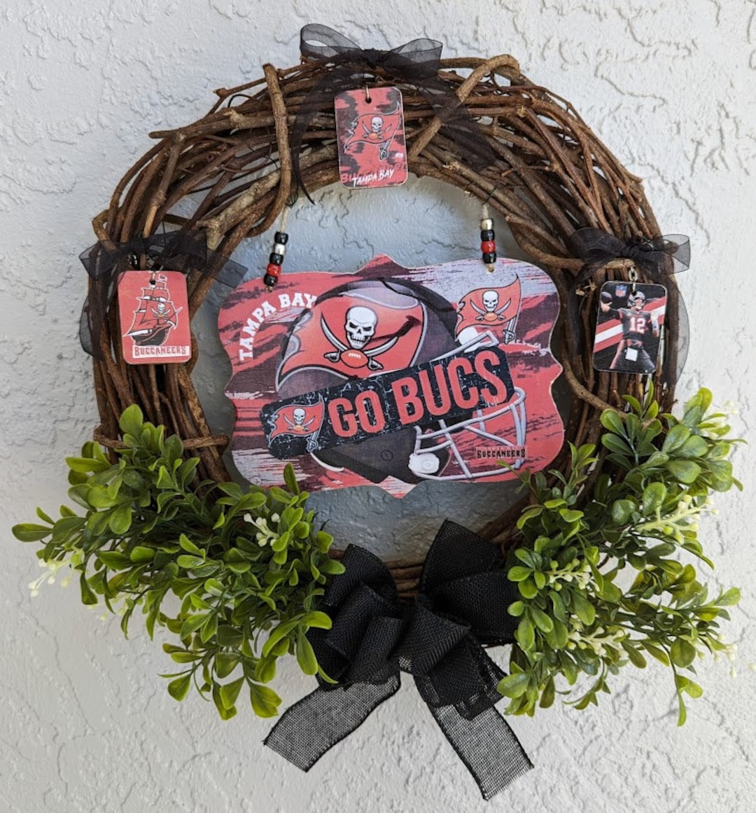 Tampa Bay Buccaneers Wreath Football Team Wreath - Etsy