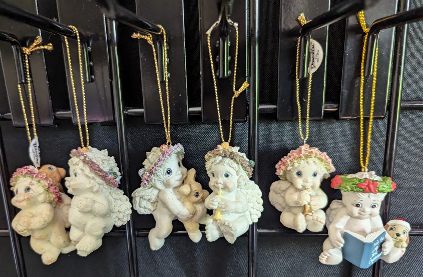 Set of Six Dreamsicle Angel Ornaments - Etsy