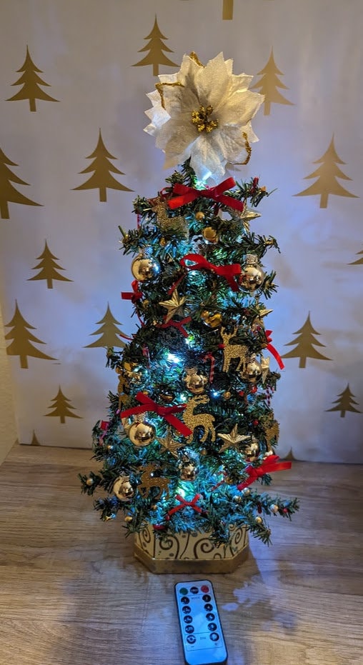 Christmas Tree Decorated Table Top Fully Decorated Tree - Etsy