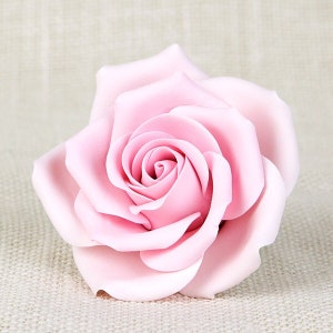 Pink Rose Sugar Flower Cake Topper | Gum Paste Flowers for Cake ...