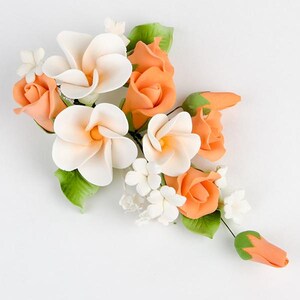 Mixed Sprays Sugar Flower Cake Topper | Handmade Gum Paste Sugar ...