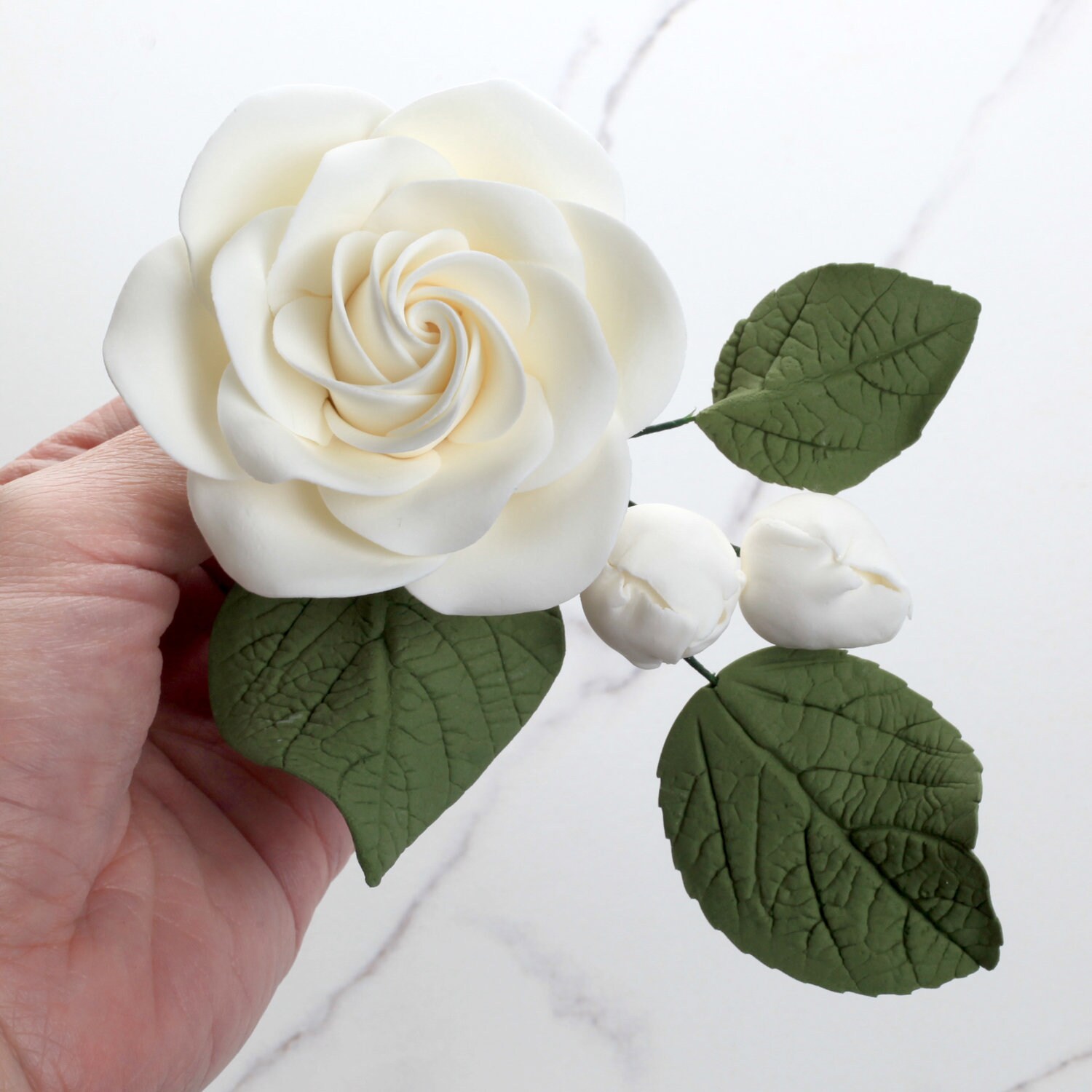 Chantel Rose Sugar Flower Cake Topper Gum Paste Flower Spray - Etsy