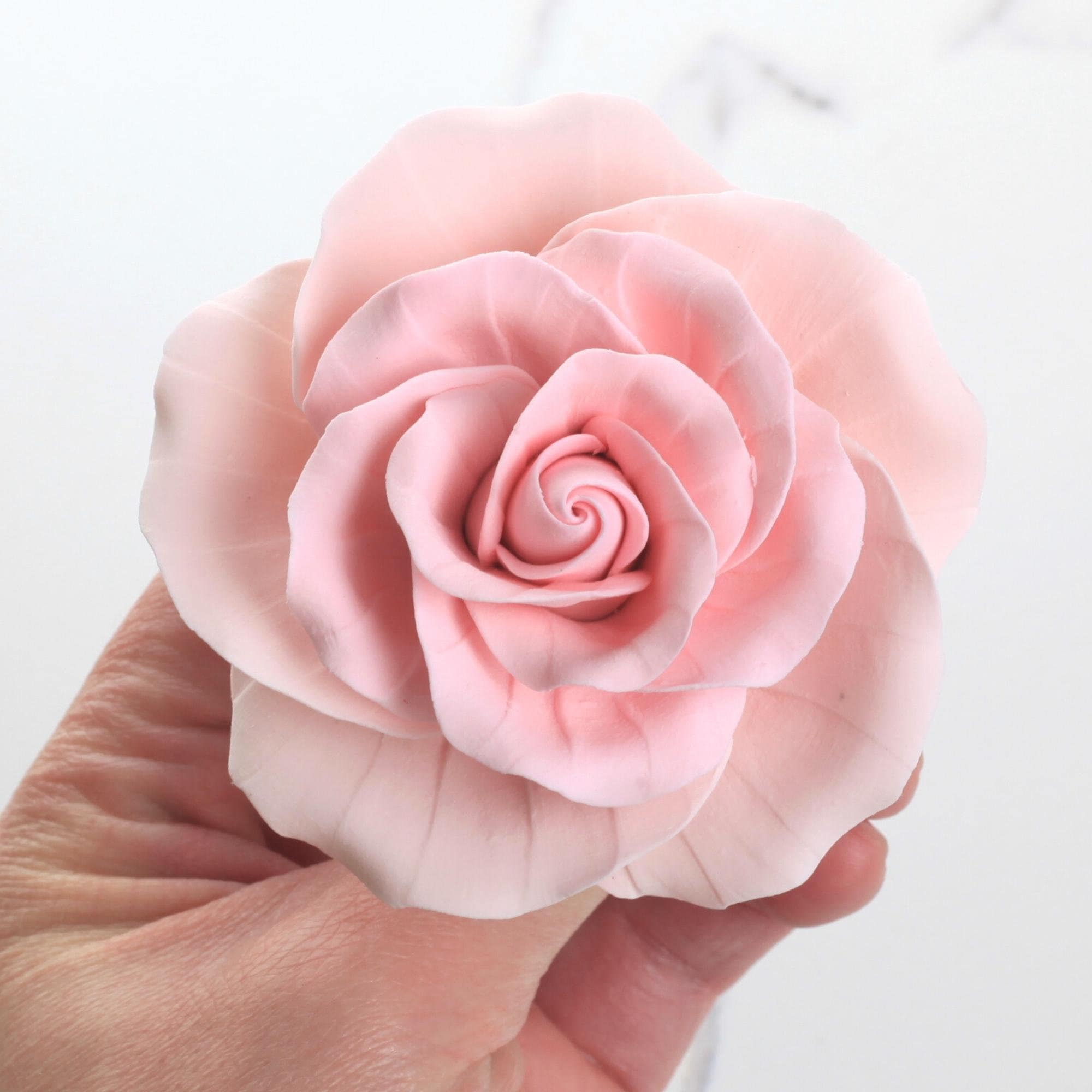 Pink Rose Sugar Flower Cake Topper Assorted Size Gum Paste - Etsy