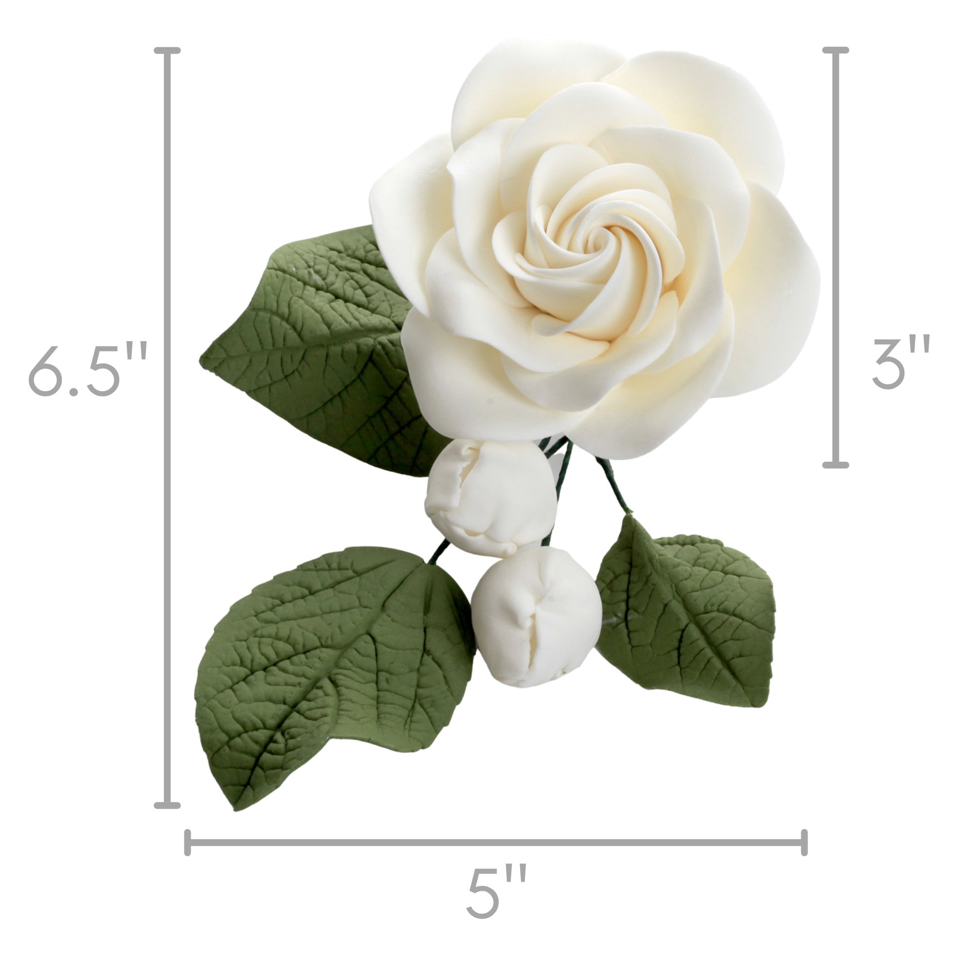 Chantel Rose Sugar Flower Cake Topper Gum Paste Flower Spray - Etsy