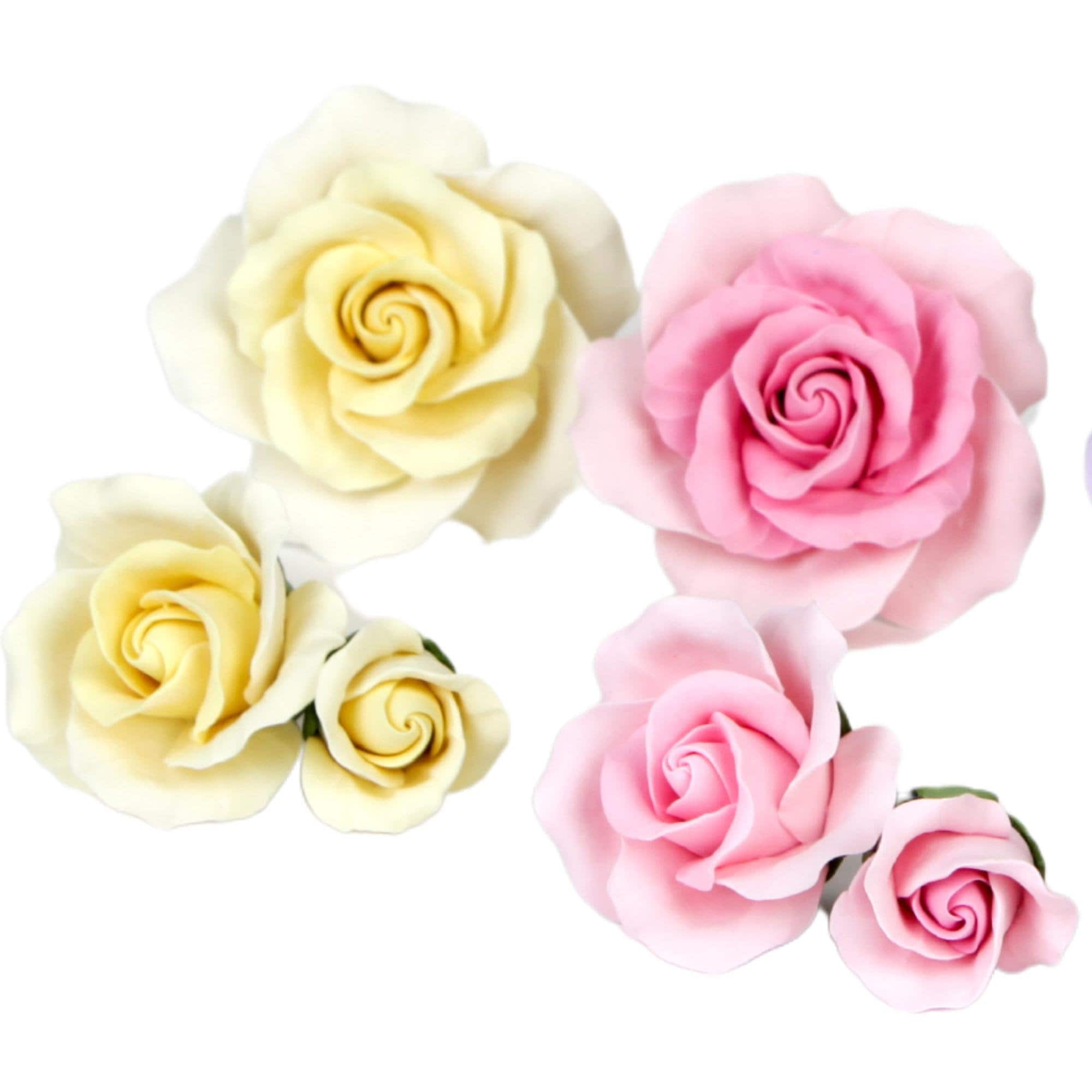 Mixed Rose Sugar Flower Cake Topper Assorted Size Gum Paste - Etsy