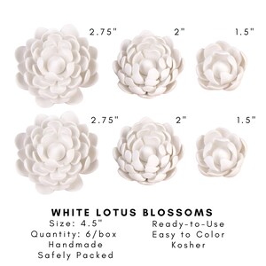 Lotus Blossom Sugar Flower Cake Topper | Gum Paste Flowers for Cake ...