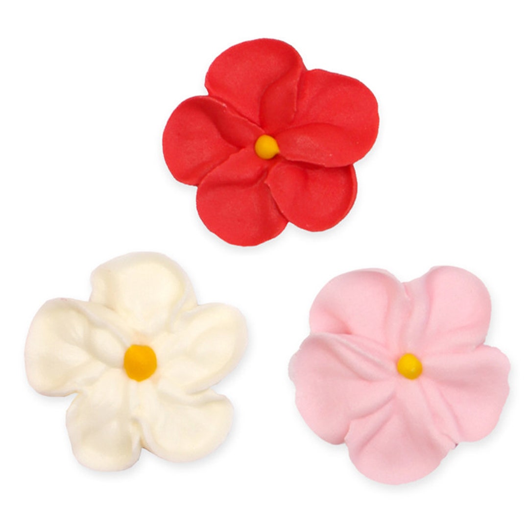 Royal Icing Toppers Forget Me Not Blossom Flower Edible - Etsy