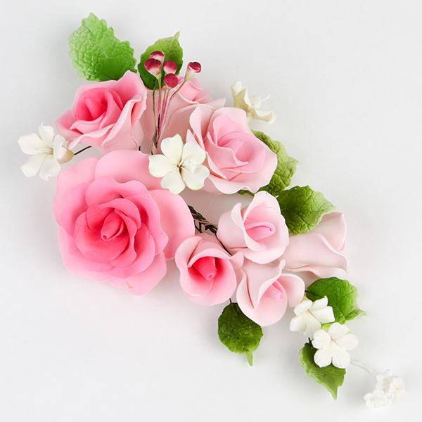 Mixed Sprays Sugar Flower Cake Topper | Handmade Gum Paste Sugar ...