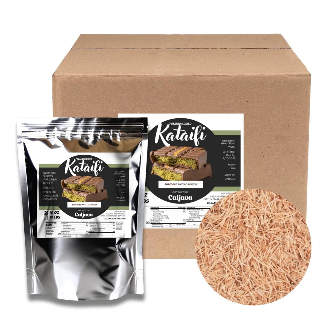 Kataifi Crunchy Phyllo Dough Shreds – Baked Pastry Filler for ...