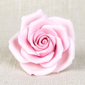 Pink Rose Sugar Flower Cake Topper | Gum Paste Flowers for Cake ...