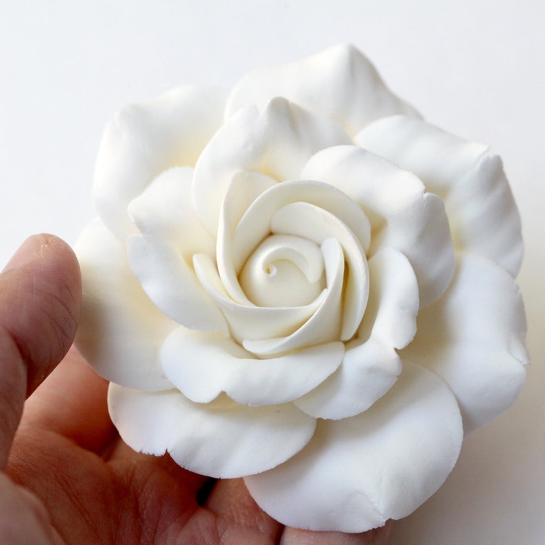 Lace Rose Sugar Flower Cake Topper | Gum Paste Flowers for Cake ...