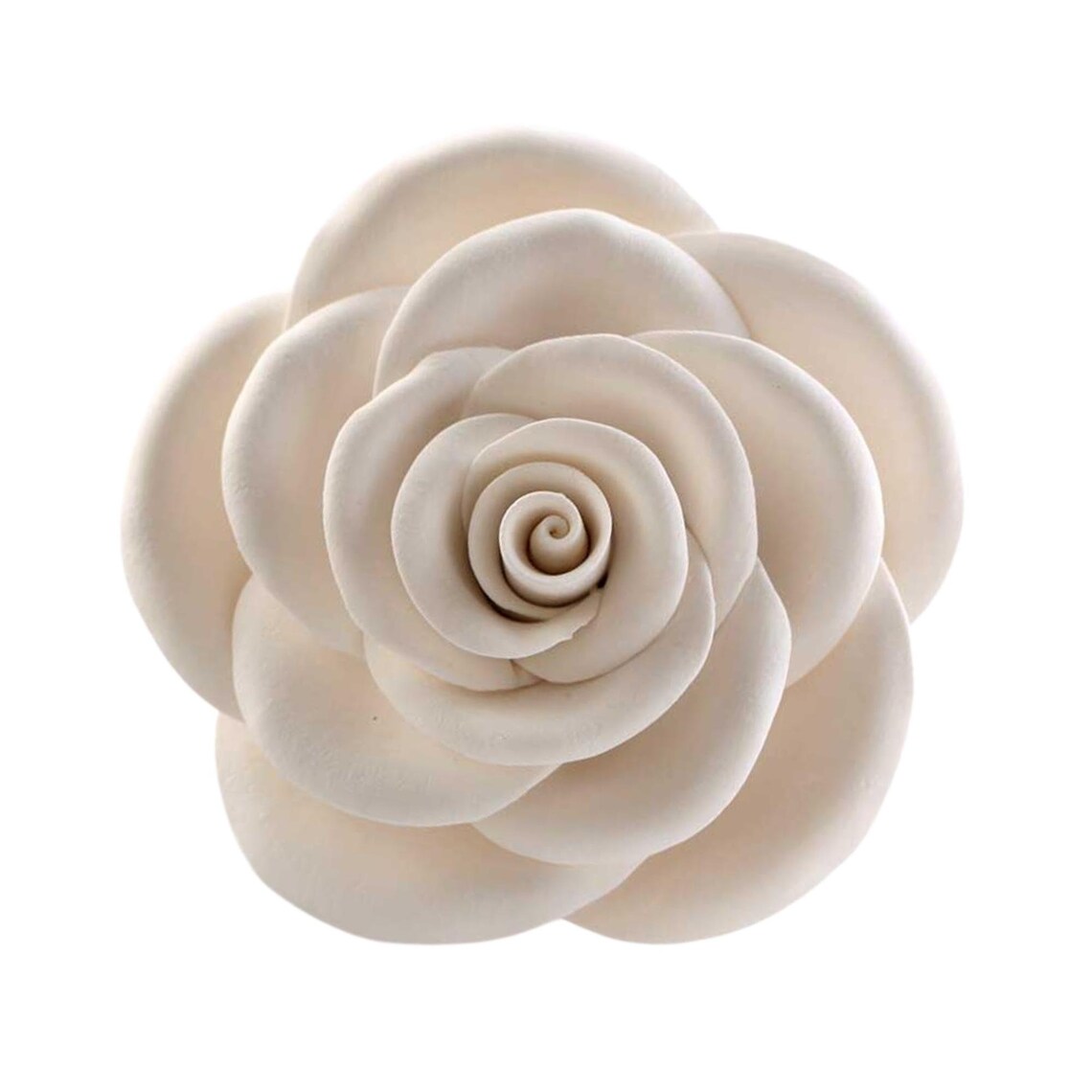 Large White Rose Sugar Flower Cake Topper | Gum Paste Flower for Cake ...