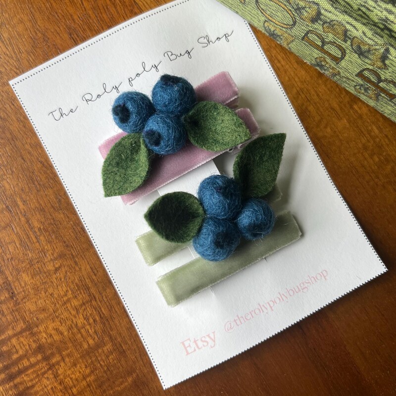 Felt Hair Clips - Etsy