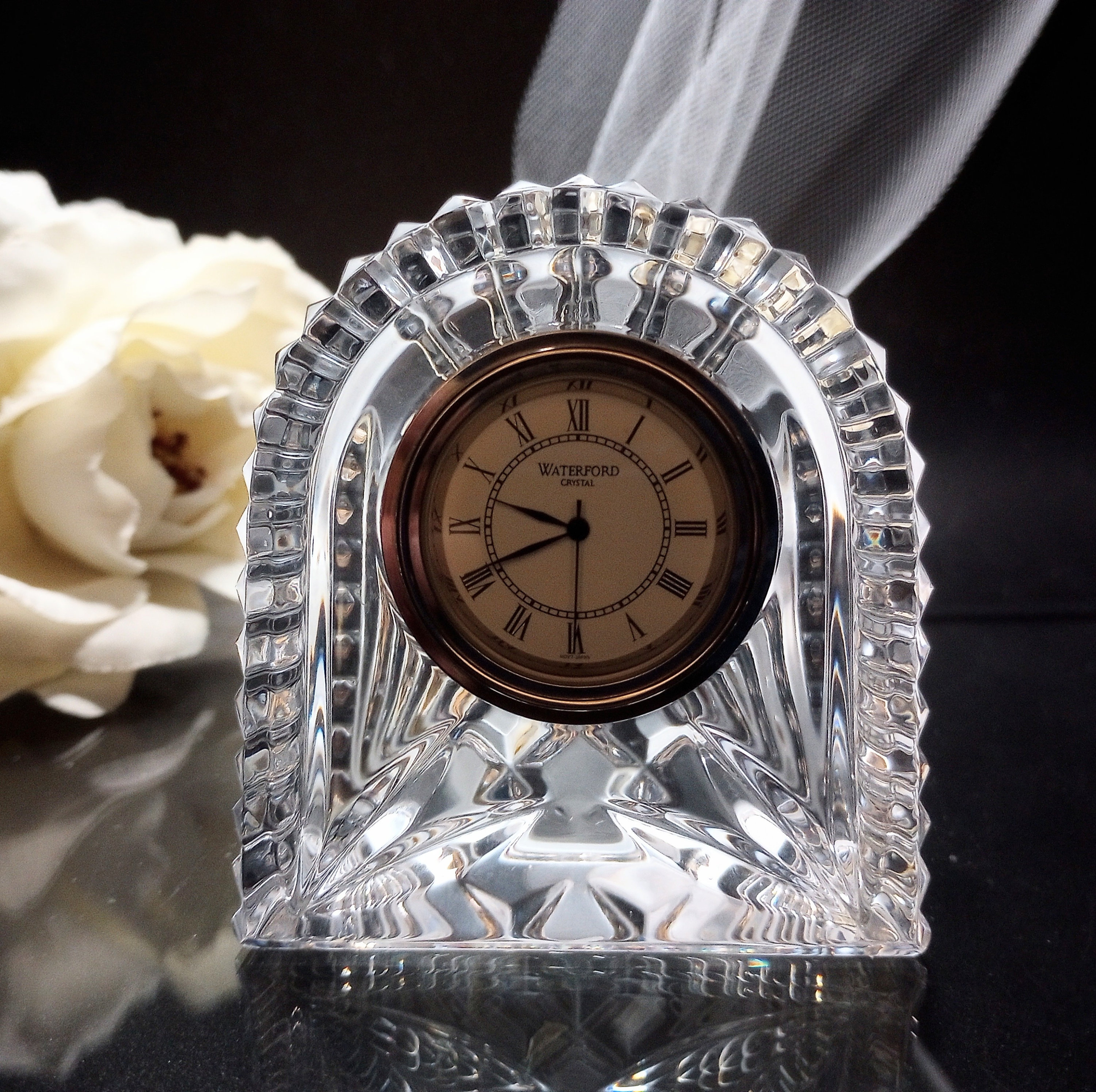 Waterford Crystal Dome Desk Clock - Etsy