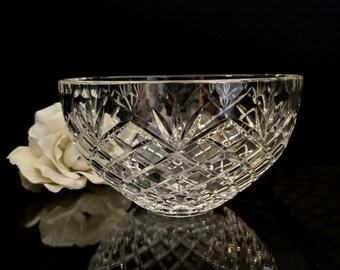 Cut Crystal Serving Bowl - Etsy