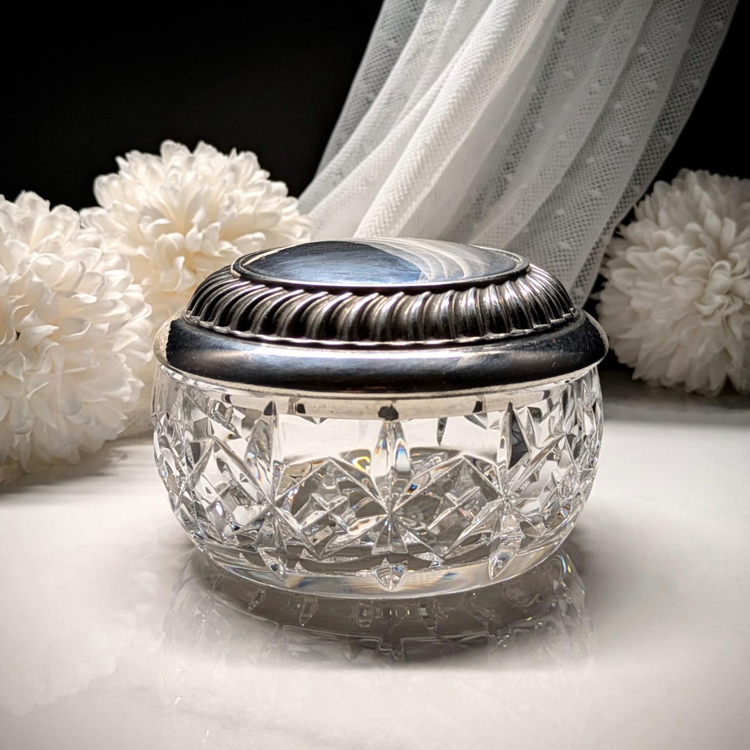 Waterford Crystal Powder Jar With Lid - Etsy