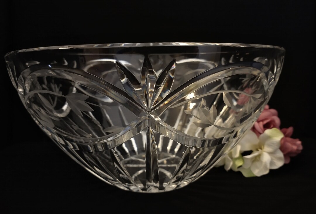 Gorham Victoria's Garden Cut Crystal Bowl, 2 Available - Etsy