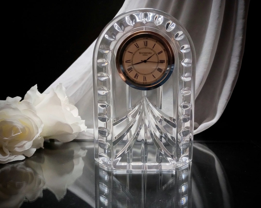 Waterford Crystal Overture Desk Clock - Etsy
