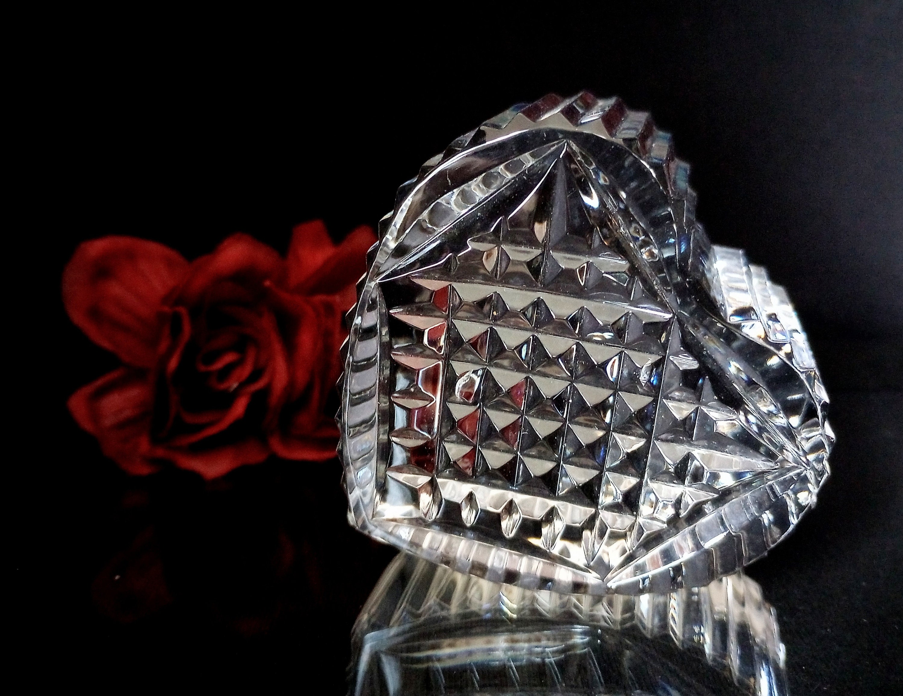 Waterford Crystal Heart Paperweight - Etsy