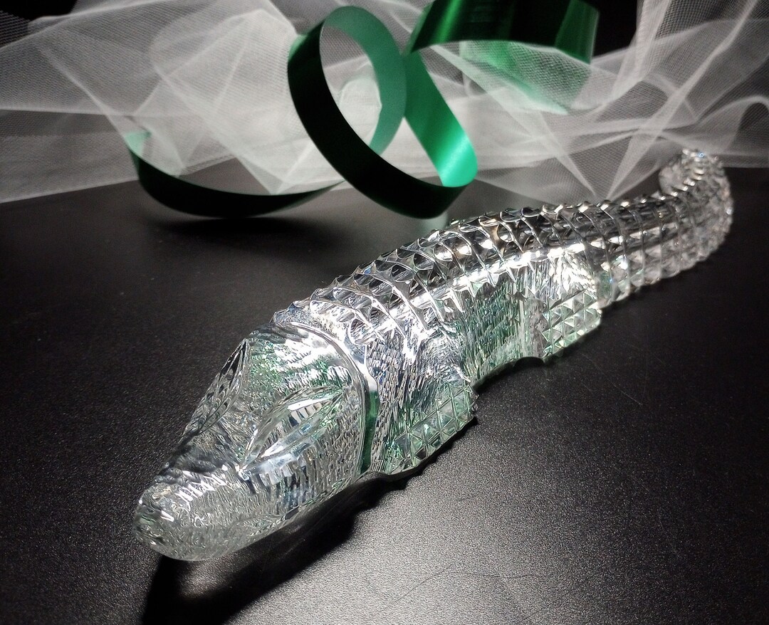 Waterford Crystal Alligator Figurine - Etsy