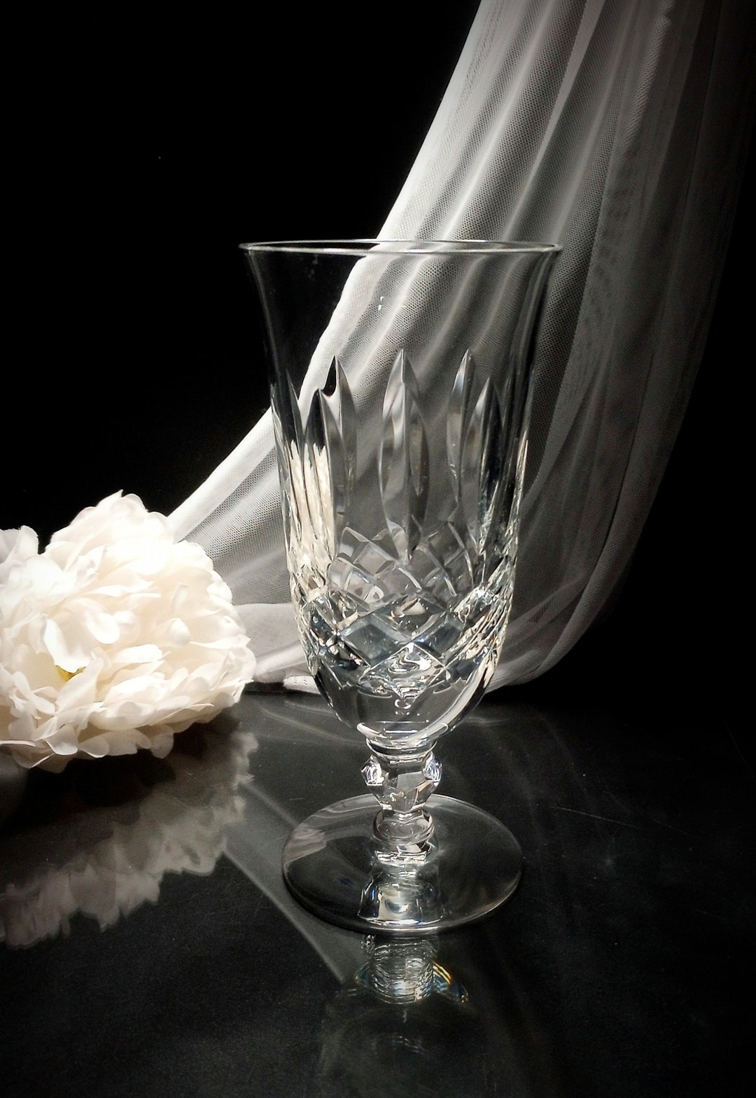 Tiffin-franciscan Crystal Elyse Iced Tea Glass, 4 Available - Etsy