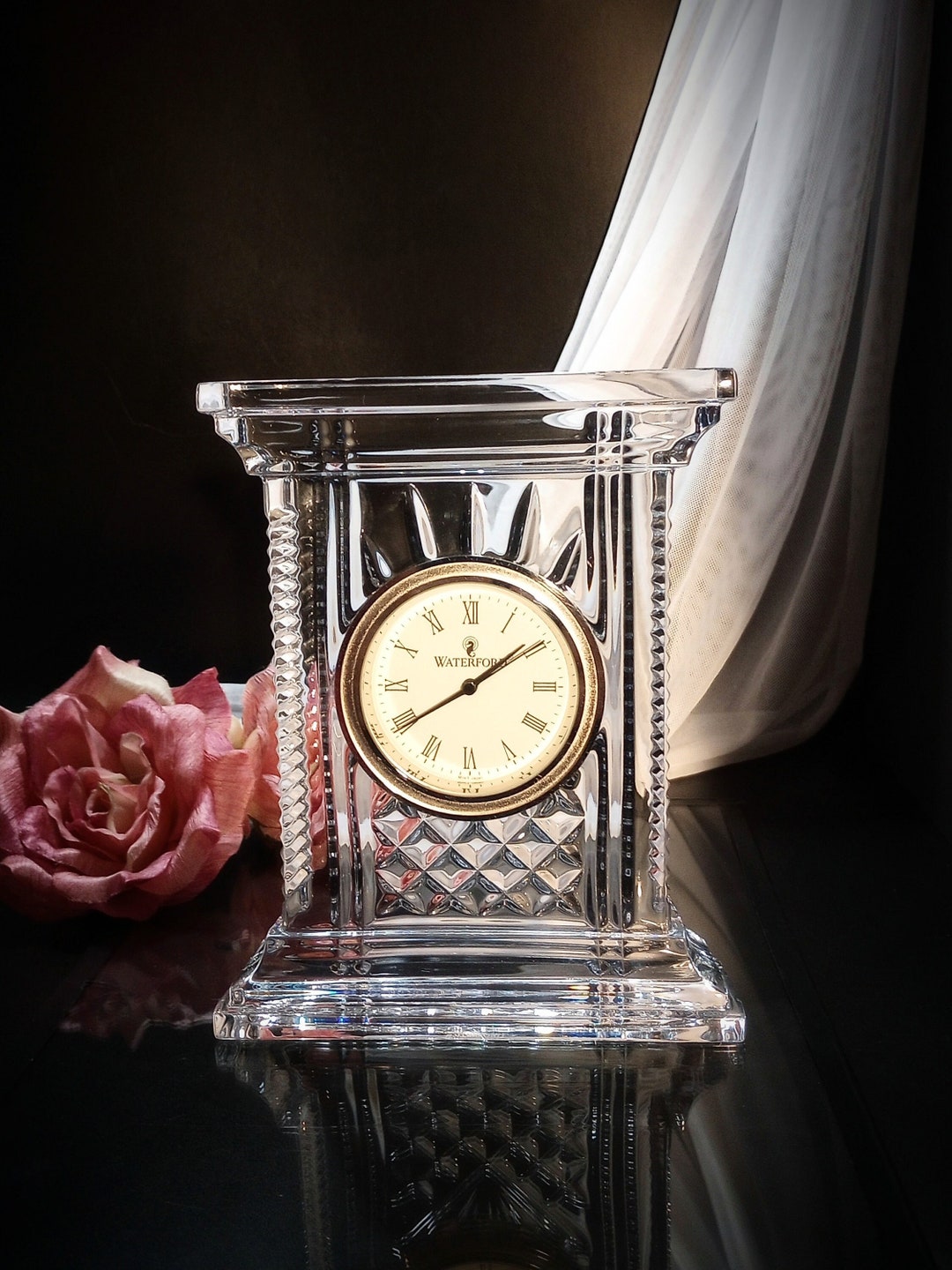 Waterford Atrium Mantel Clock - Etsy